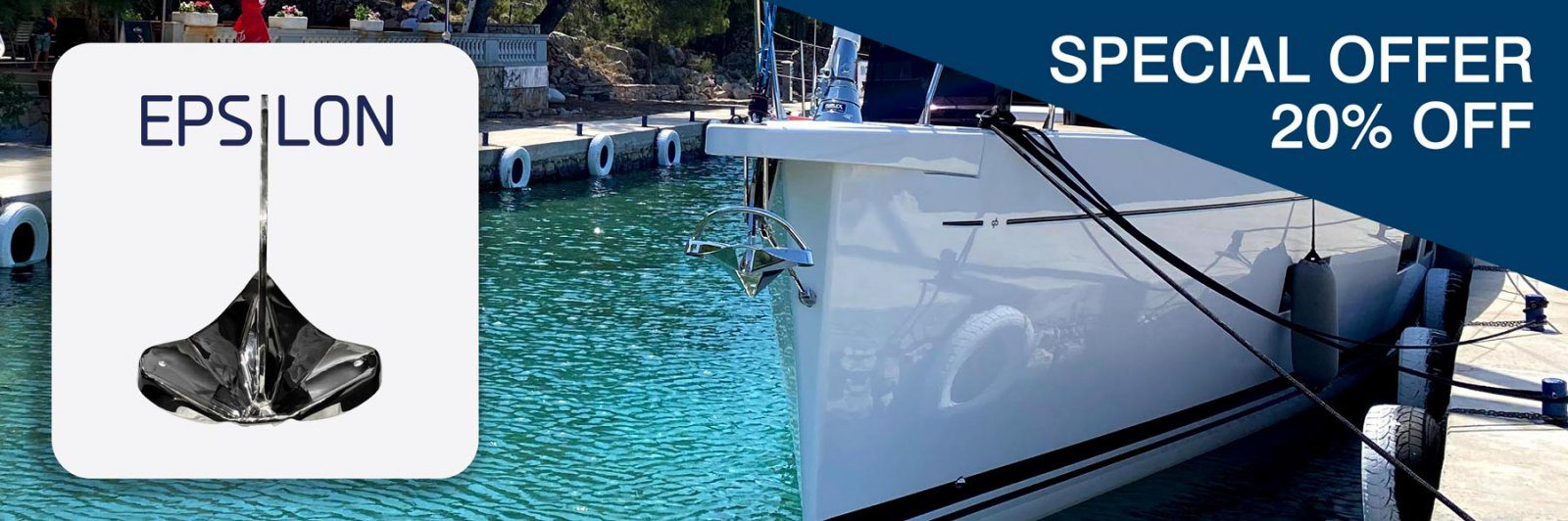 Lewmar Epsilon Anchor | Stainless Steel & Anti-Snagging | Ancasta