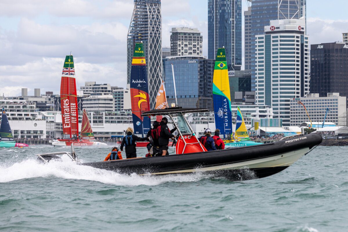 Protector Boats in Action at SailGP Auckland - Ancasta
